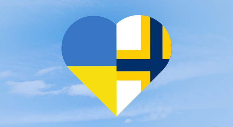 Länsstyrelsen i Norrbotten hissar flaggor för Ukraina och sverigefinnar ...
