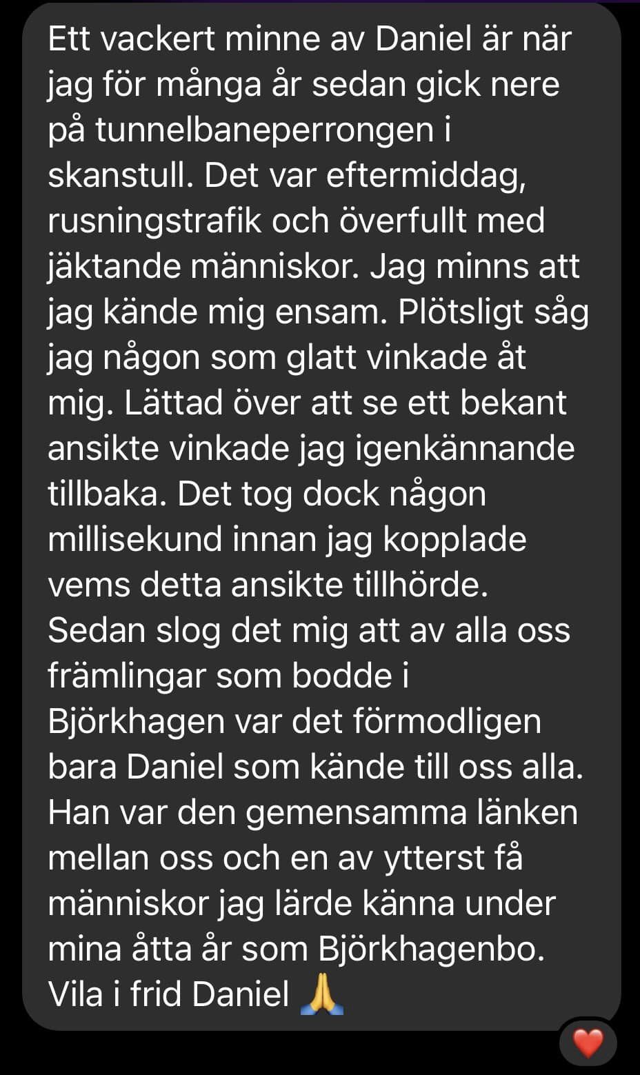 Till minne av Daniel Stânescu *1988 - 2024 - Magasin DIKKO