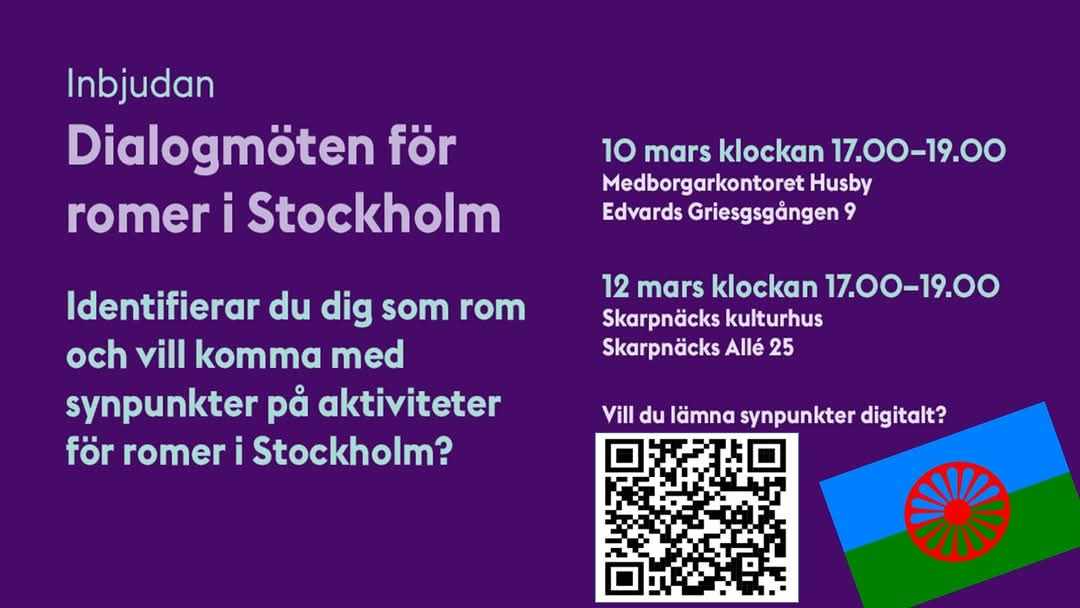 Dialogmöten och samtal om arvet 10 mars Husby - 12 mars Skarpnäck ...